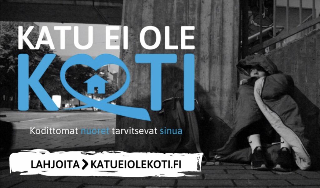 Katu ei ole koti! – Tee lahjoitus kodittomille nuorille - Leo